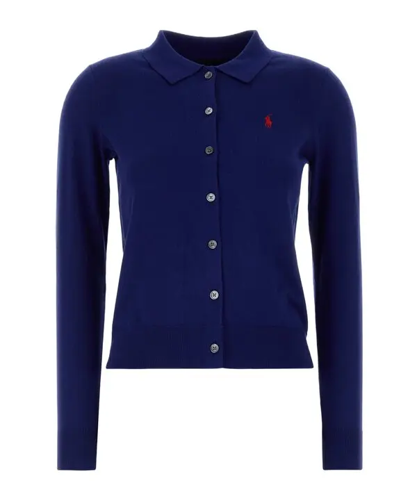 Polo Ralph Lauren Long-sleeved Buttoned Cardigan With Embroidered Logo
