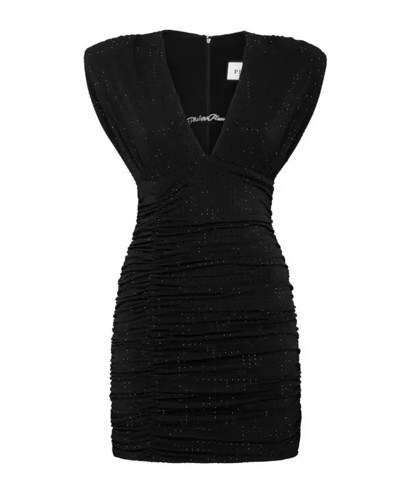 Philipp Plein Jersey Mini Dress - Black