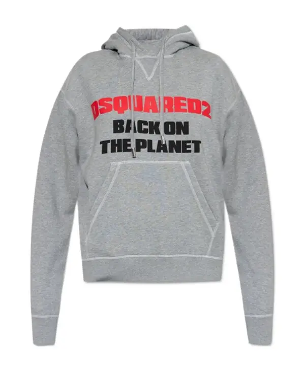 Dsquared2 Slogan-printed Drawstring Hoodie