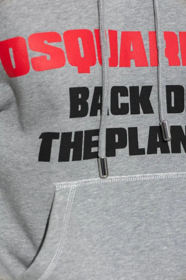 Dsquared2 Slogan-printed Drawstring Hoodie