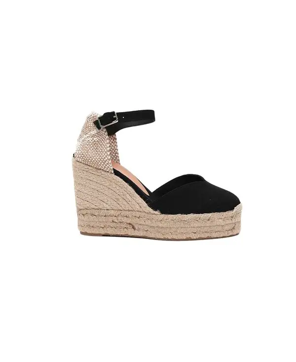 CastaÑer Chiarita Ankle Strap Wedge Espadrilles - Nude