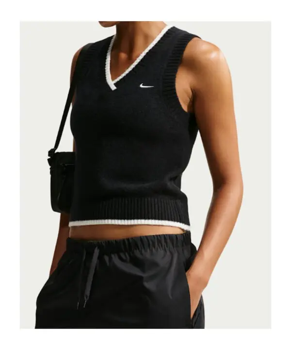 Nike Sleeveless Knit Top With Contrast Trim