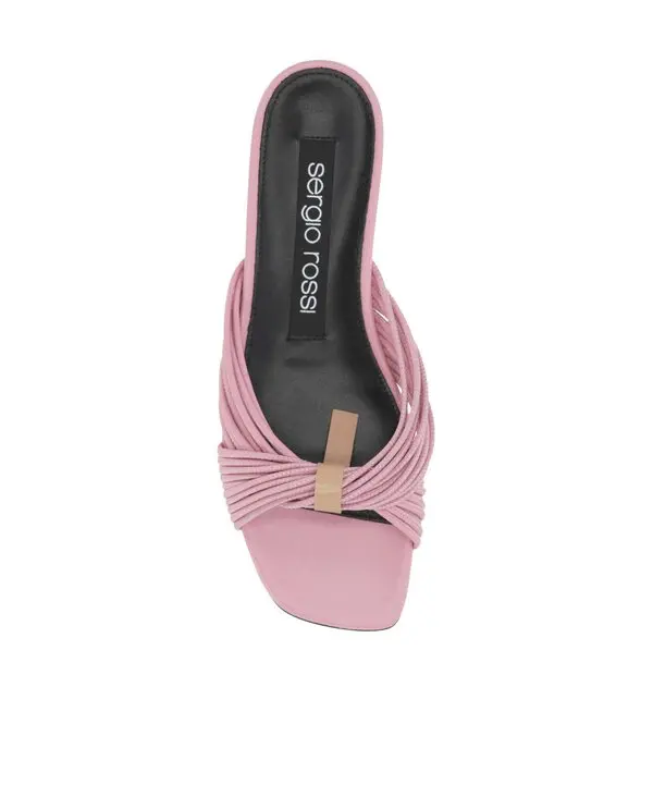 SERGIO ROSSI Sr Akida Woven Leather Sandals