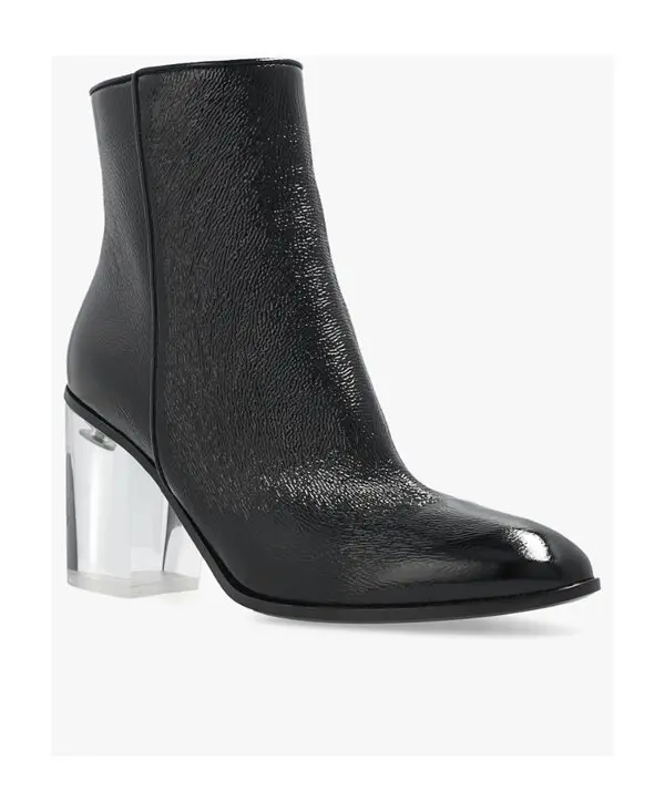 GIUSEPPE ZANOTTI Enriette Plexy Almond Toe Ankle Boots
