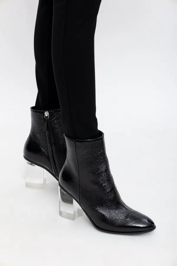 GIUSEPPE ZANOTTI Enriette Plexy Almond Toe Ankle Boots