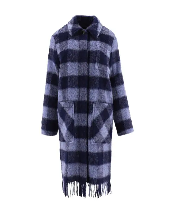 Woolrich Checked Fringed Overshirt