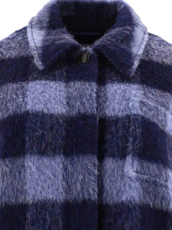 Woolrich Checked Fringed Overshirt