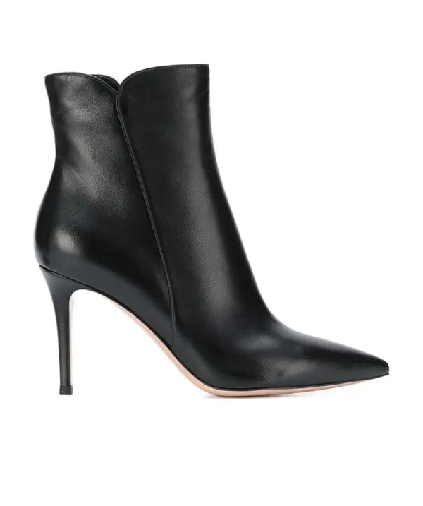 GIANVITO ROSSI Pointed Toe Zip-up Ankle Boots