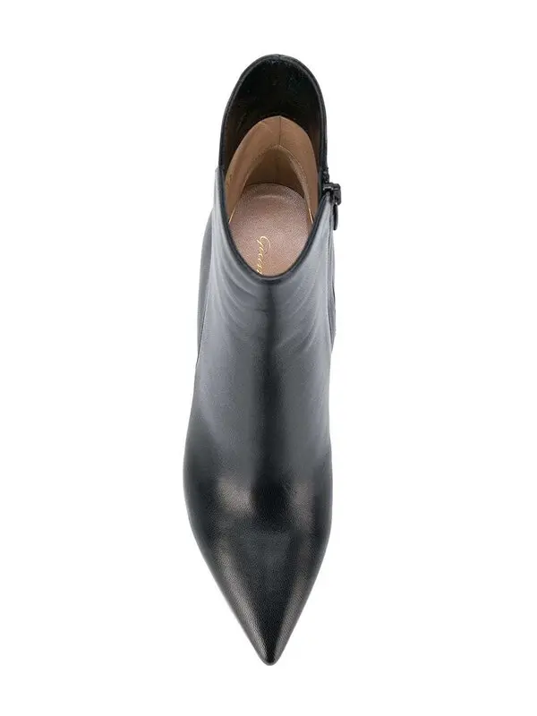 GIANVITO ROSSI Pointed Toe Zip-up Ankle Boots