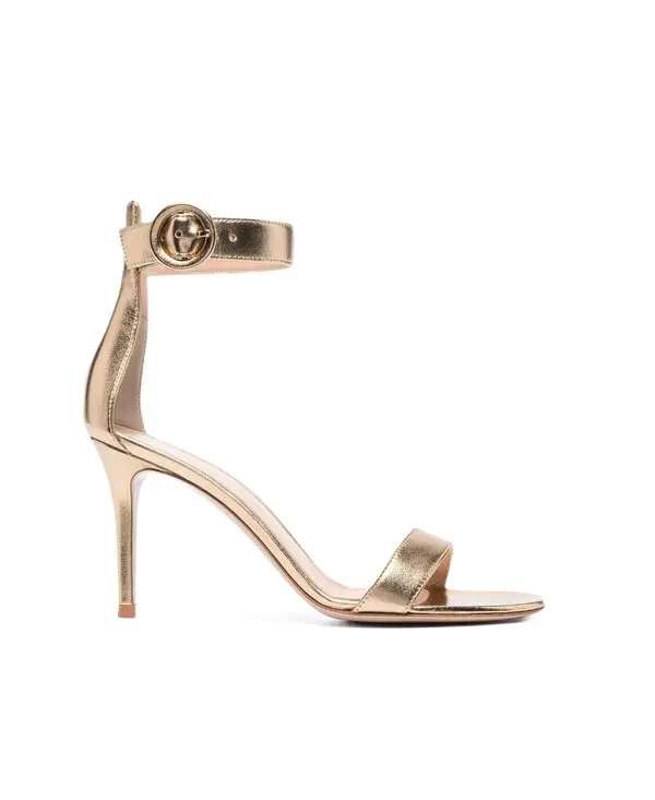 GIANVITO ROSSI Portofino Ankle-strap Sandals - Nude