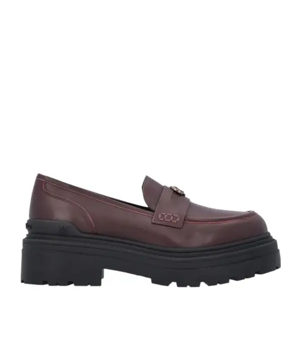 Pinko Logo-plaque Slip-on Loafers - Black