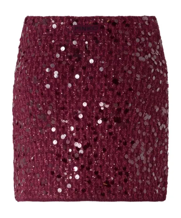 Pinko All-over Sequinned Mini Skirt