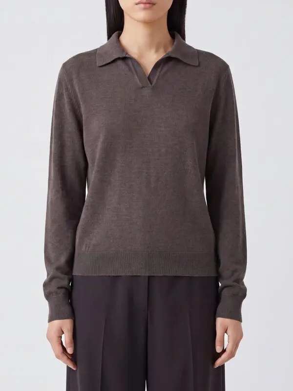 THE ROW Long Sleeve Polo Shirt