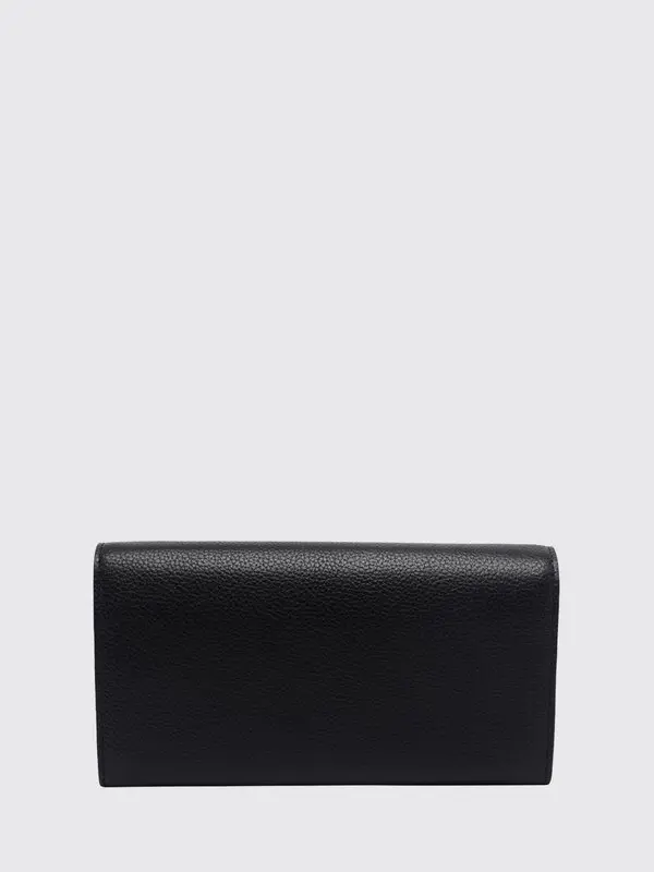 FERRAGAMO Gancini Grained Calf Leather Wallet On Chain With Removable Strap