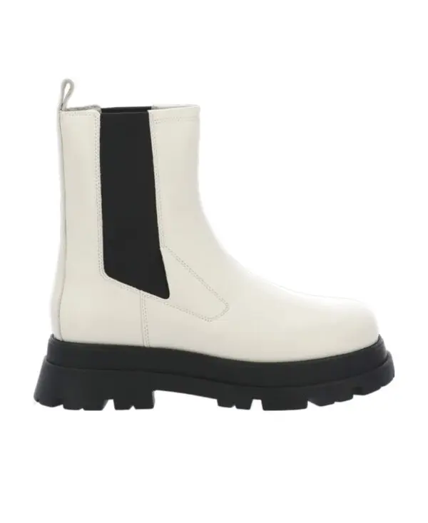Ash Elasticated Ankle Boots - White