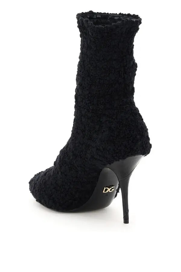 Dolce & Gabbana Shearling Pointed-toe Boots