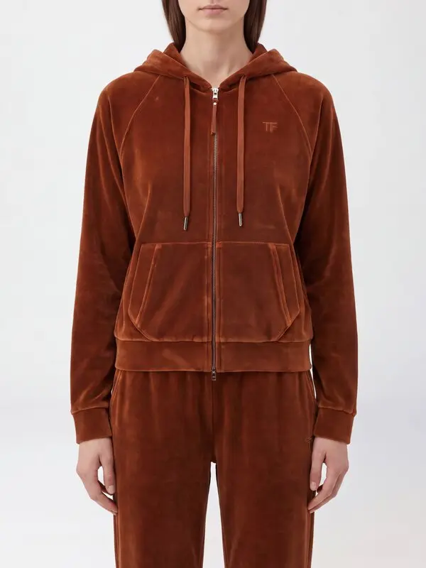 TOM FORD Velour Zip-up Hoodie