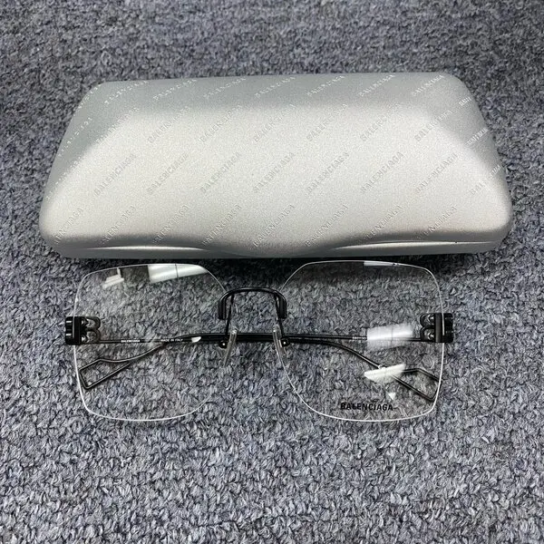 Balenciaga Rimless Square Glasses And Frames