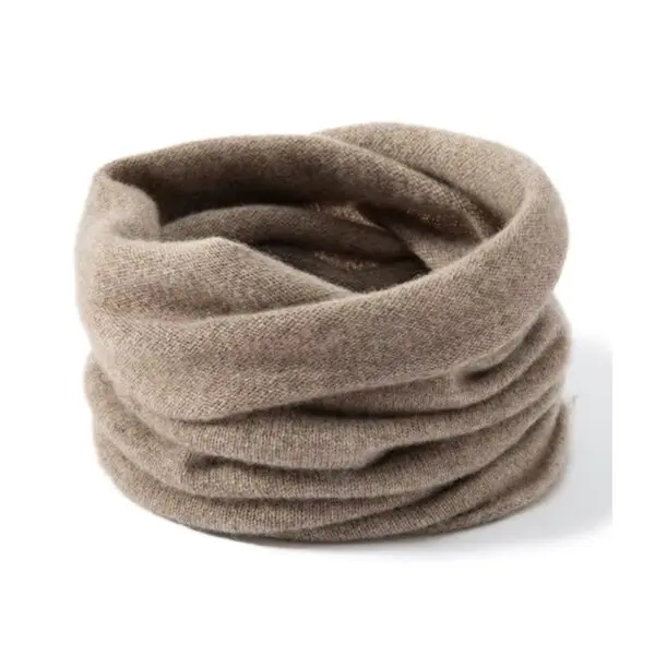 MY LITTLE NATURE Cashmere Thermal Neck Scarf Cashmere Bandana Neck Warmer For Her - Brown
