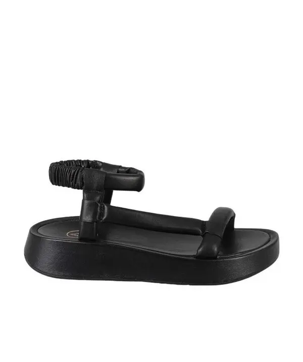 Ash Interwoven-detail Sliders - Black