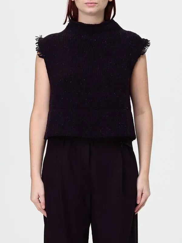 Liviana Conti Sleeveless Mock Neck Top