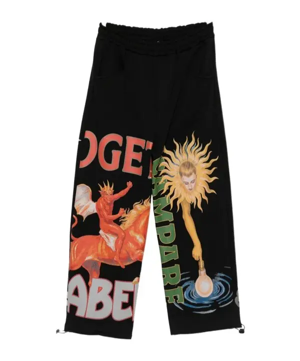 PDFCHANNEL Elastic-waist Athletic Pants