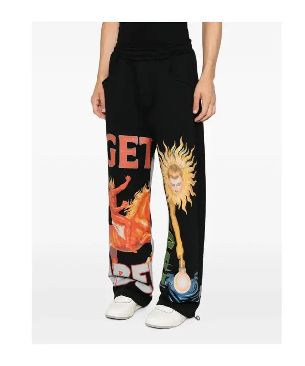 PDFCHANNEL Elastic-waist Athletic Pants