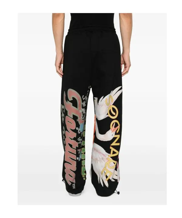 PDFCHANNEL Elastic-waist Athletic Pants