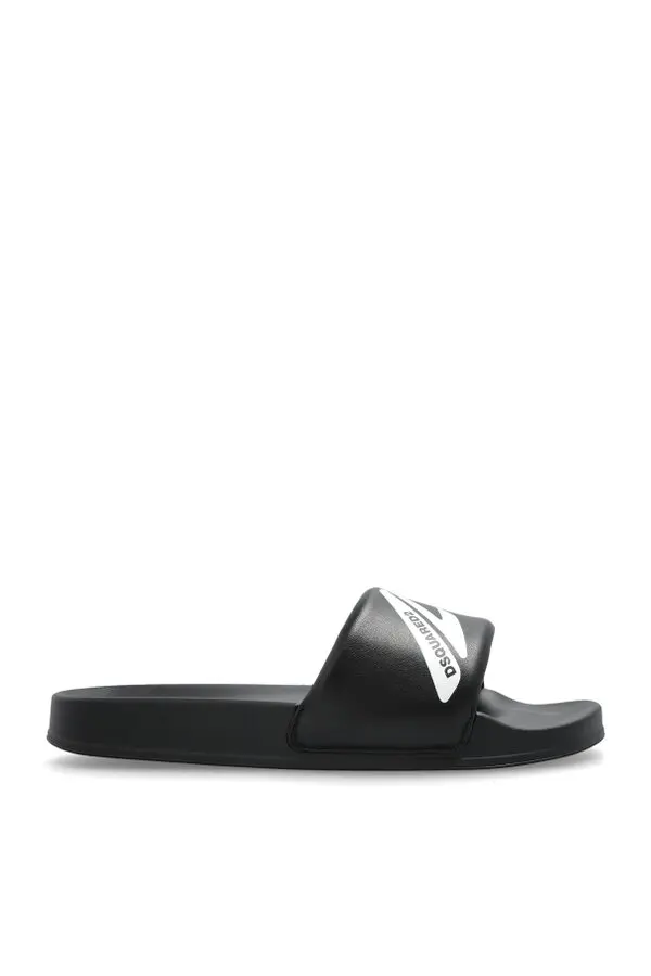 Dsquared2 Logo Printed Slides - Black