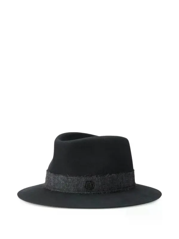 MAISON MICHEL André Logo-detail Fedora Hat