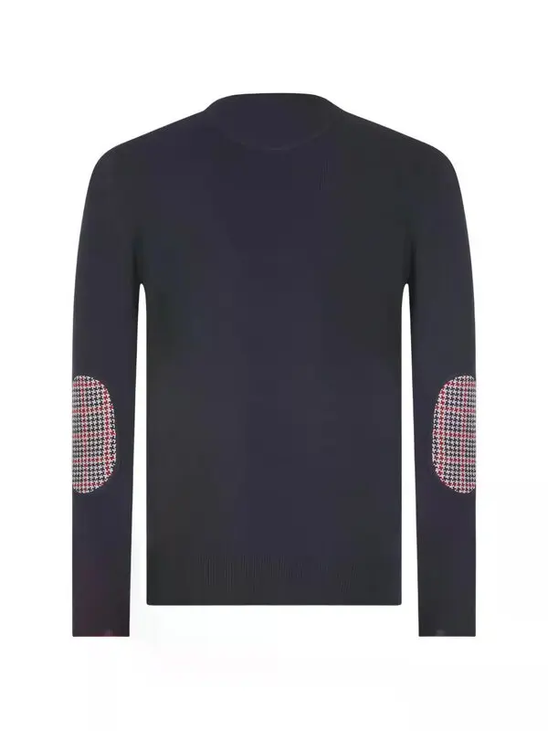 GRAN SASSO Elbow-patch Crew-neck Sweater
