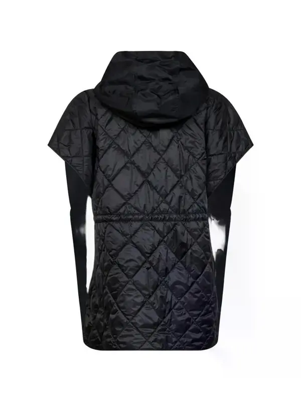 Max Mara Origano Quilted Hooded Gilet - Black