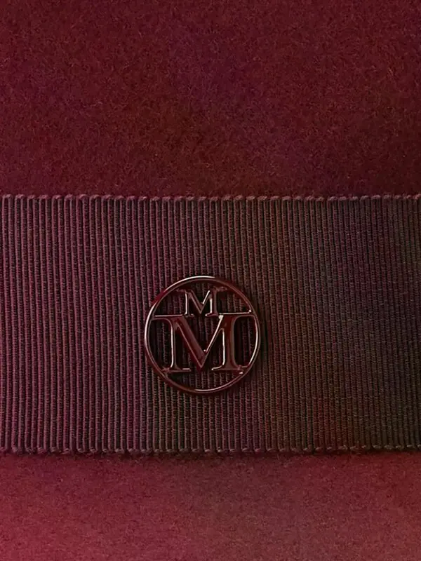 MAISON MICHEL André Logo-detail Fedora Hat