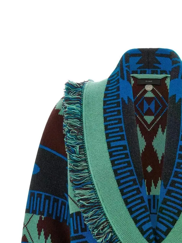 Alanui Icon Jacquard-knit Cardigan