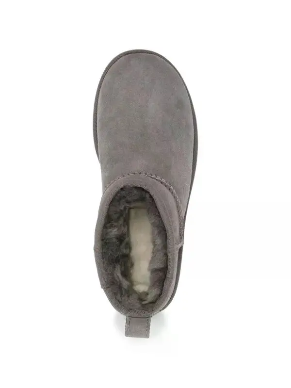 UGG Classic Ultra Mini Suede Shearling-lined Boots