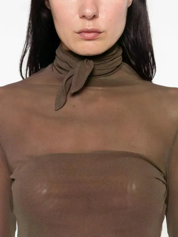 LEMAIRE Ballerina Foulard Transparent-effect Top