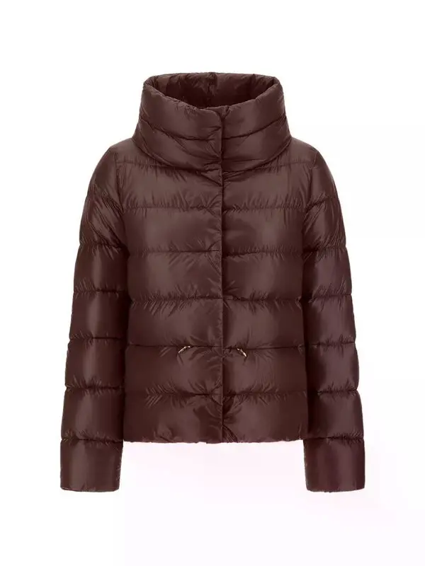 Herno Quilted High-neck Puffer Jacket - Brown