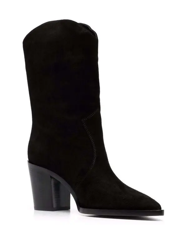 GIANVITO ROSSI Denver Pointed-toe High Heel Boots