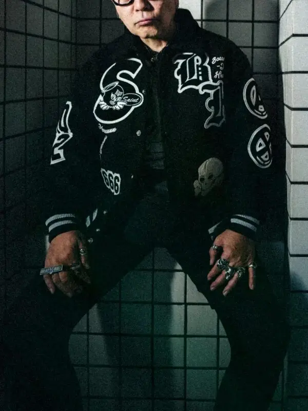SAINT MXXXXXX Patch-detail Varsity Jacket