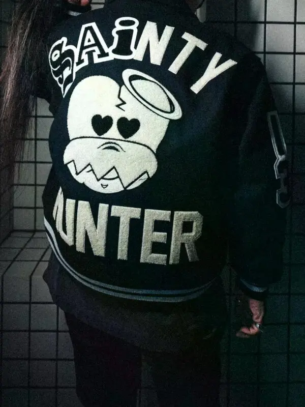 SAINT MXXXXXX Patch-detail Varsity Jacket