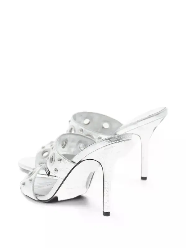 Dsquared2 Embellished Leather Stiletto Sandals