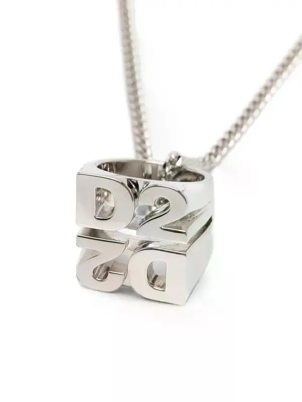 Dsquared2 Upside Down Ring Pendant Necklace