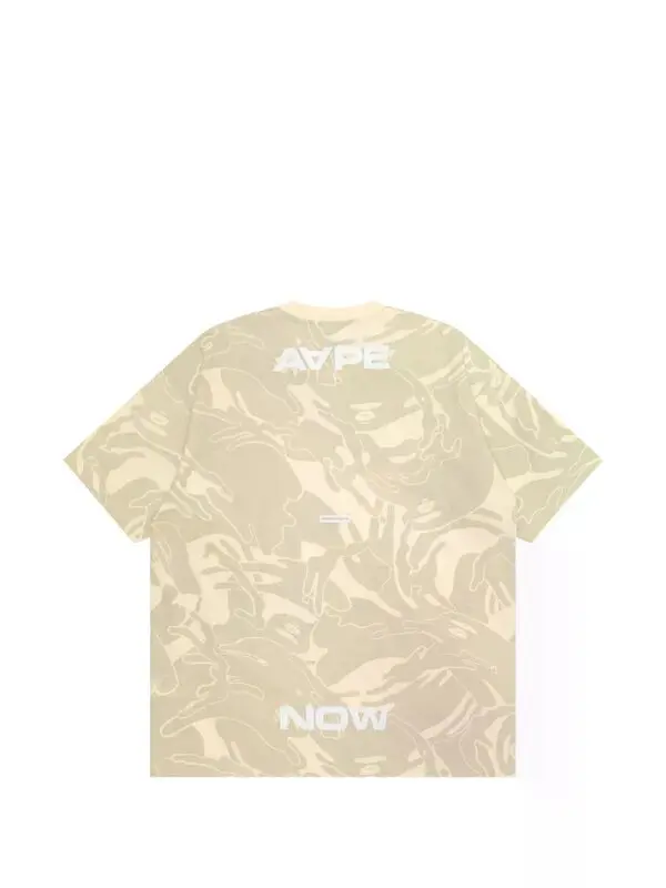 AAPE BY *A BATHING APE Moonface Camouflage-print T-shirt