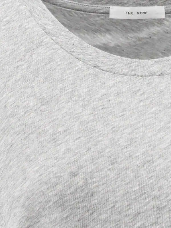 THE ROW Cotton Crewneck T-shirt With Dropped Shoulders