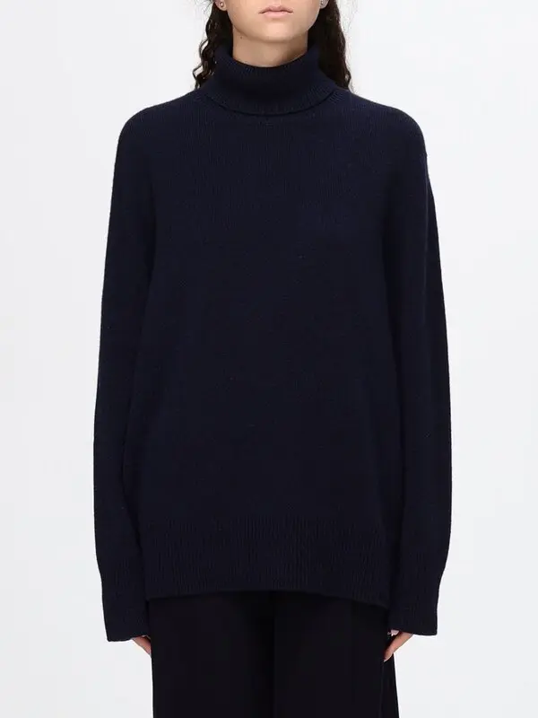 THE ROW High Neck Sweater - Navy