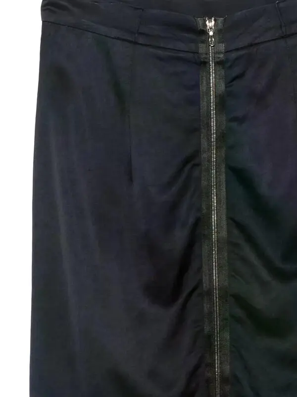 LANVIN 2006s Zip-up Ruched Skirt