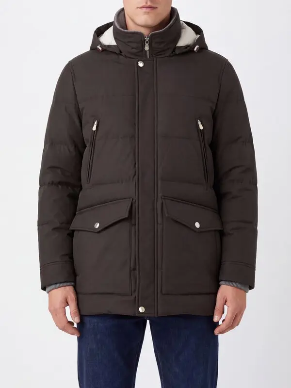 Brunello Cucinelli Down Jacket - Brown