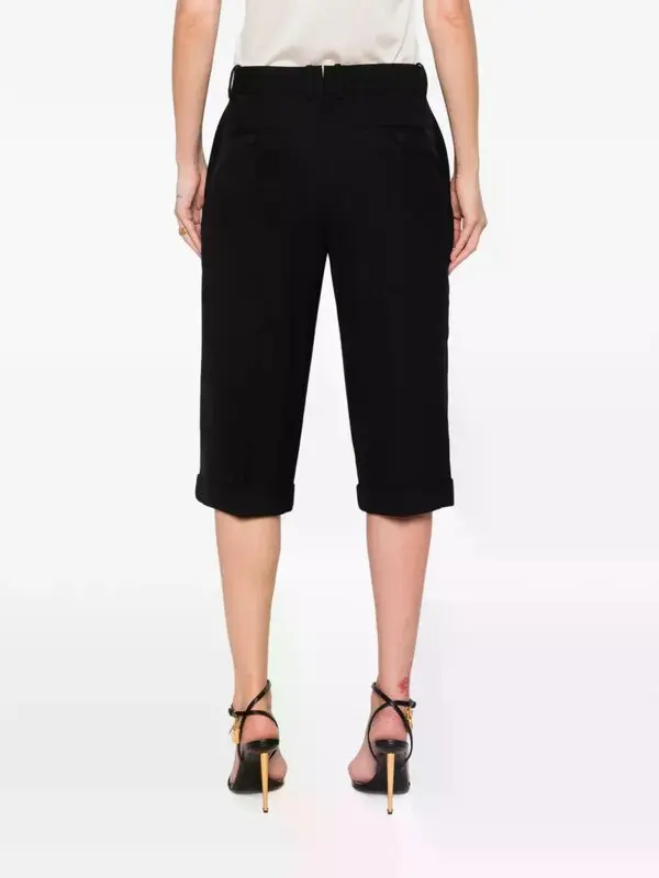 TOM FORD Pressed-crease Turned-up Trousers