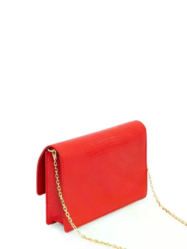 Moschino Lizard-effect Chain Shoulder Bag
