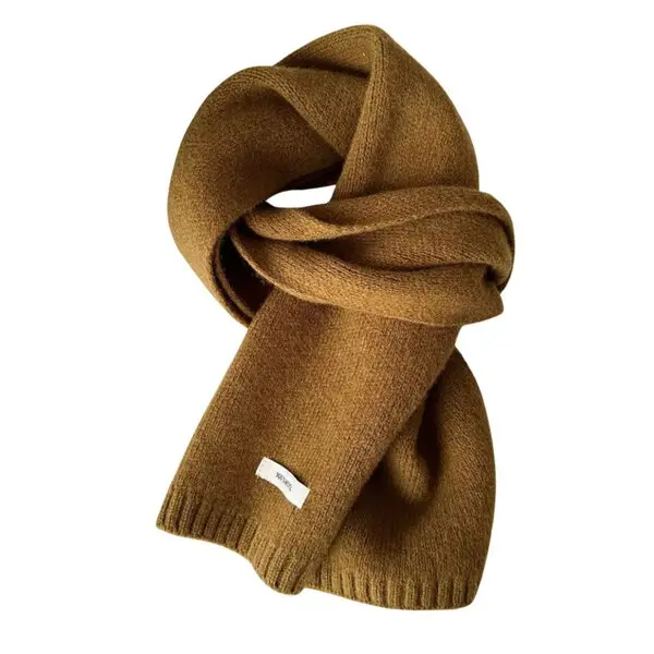 MY LITTLE NATURE Wool Scarf Australian Wool Scarf - Brown